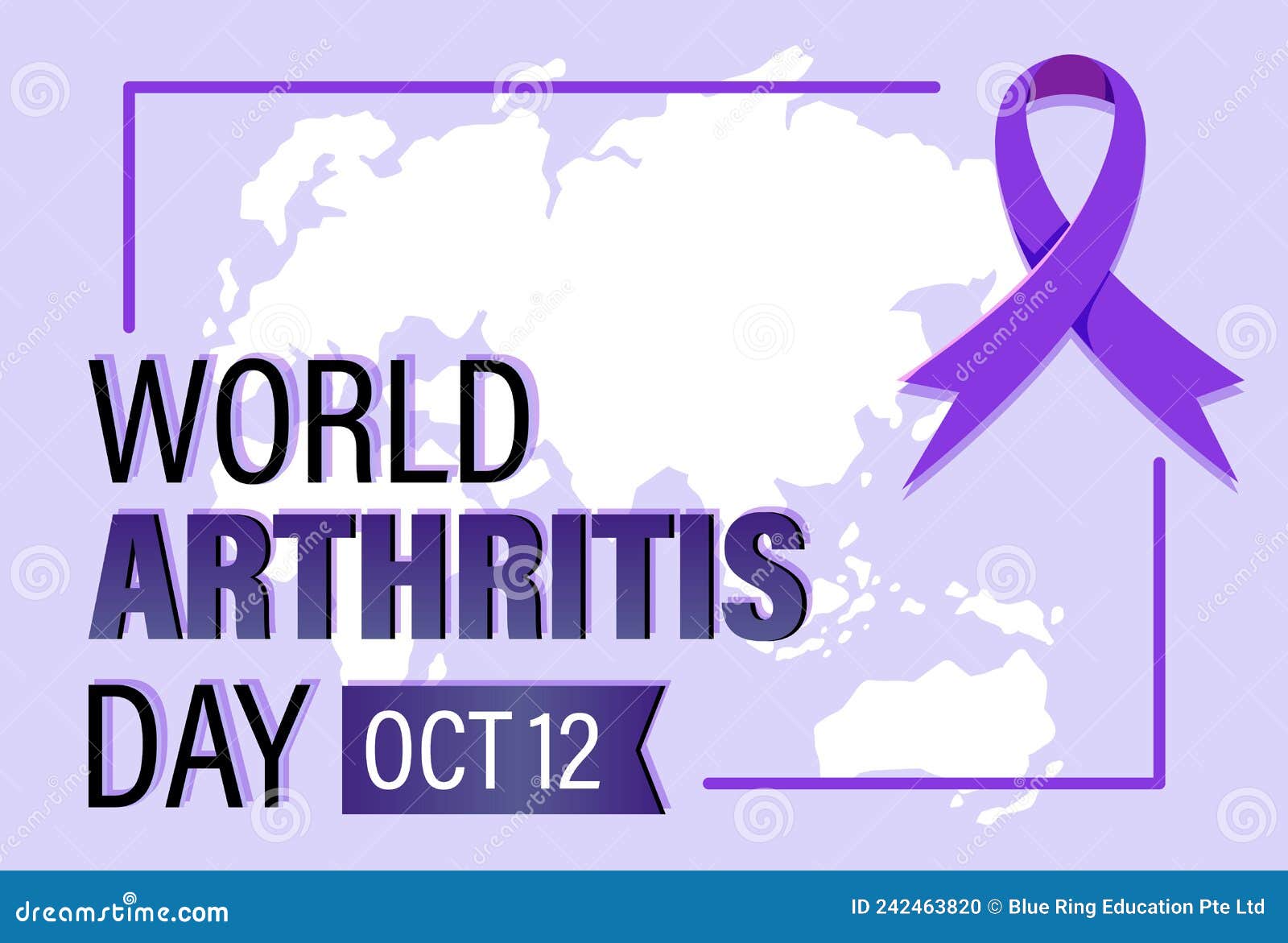 World Arthritis Day Word Banner Design Stock Vector - Illustration of ...