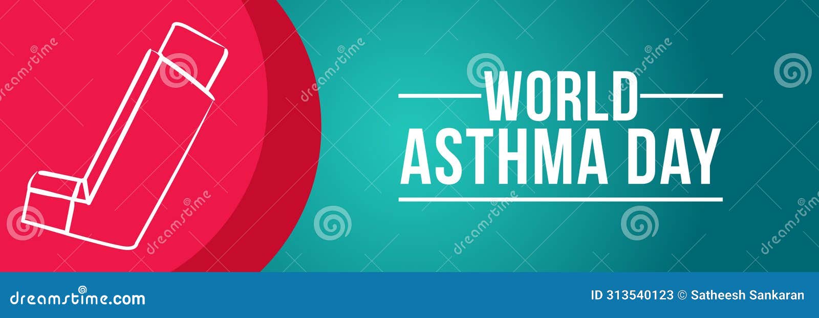 Creative World Asthma Day Awareness Concept Vector Illustration Banner ...
