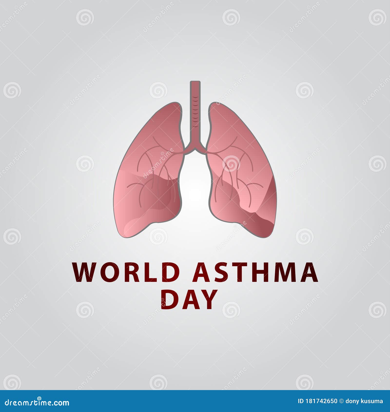 World Asthma Day Vector Medicine Design Background Stock Vector ...