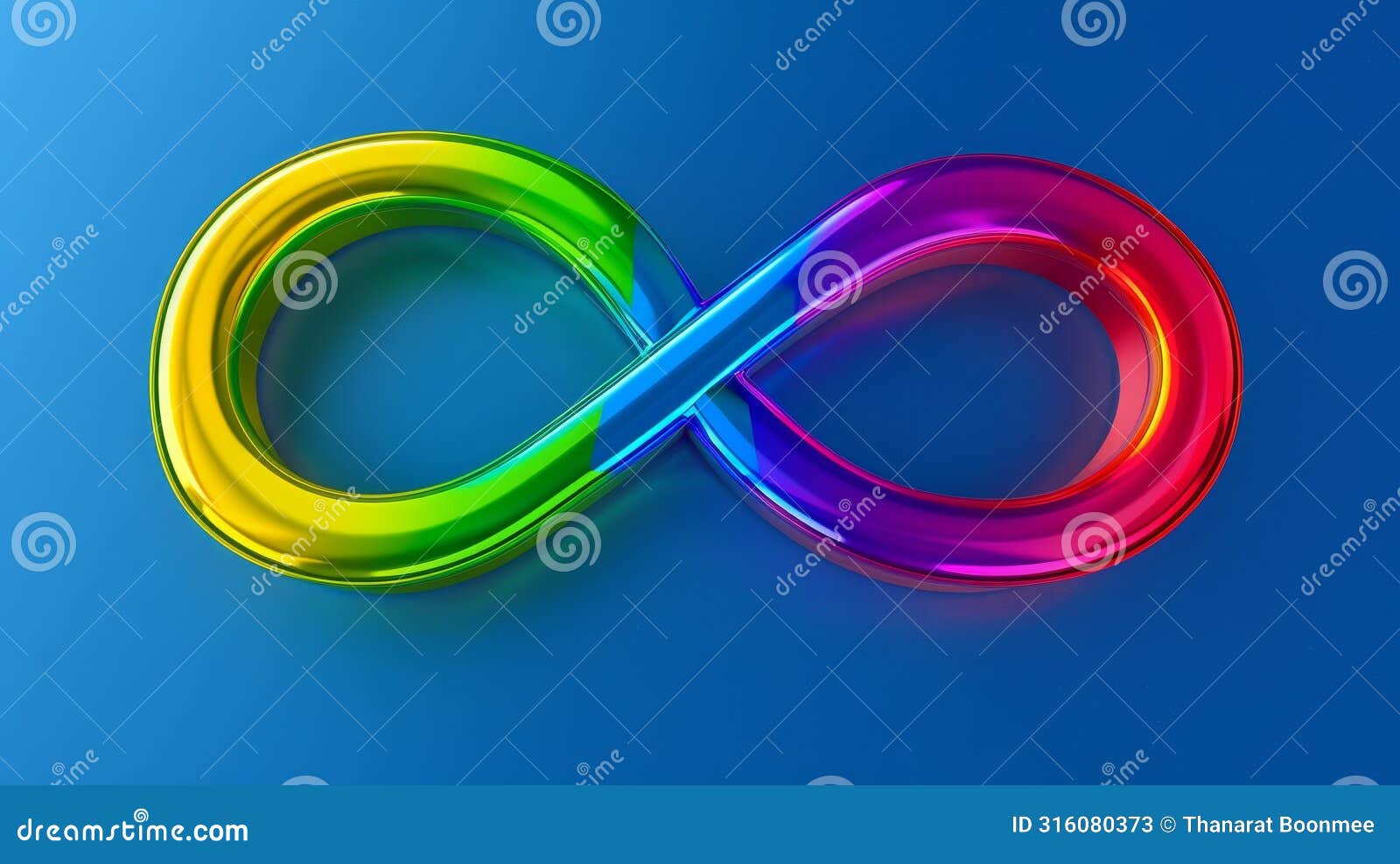 World Autism Awareness Day Backdrop with Rainbow Infinity Symbol, Ai ...