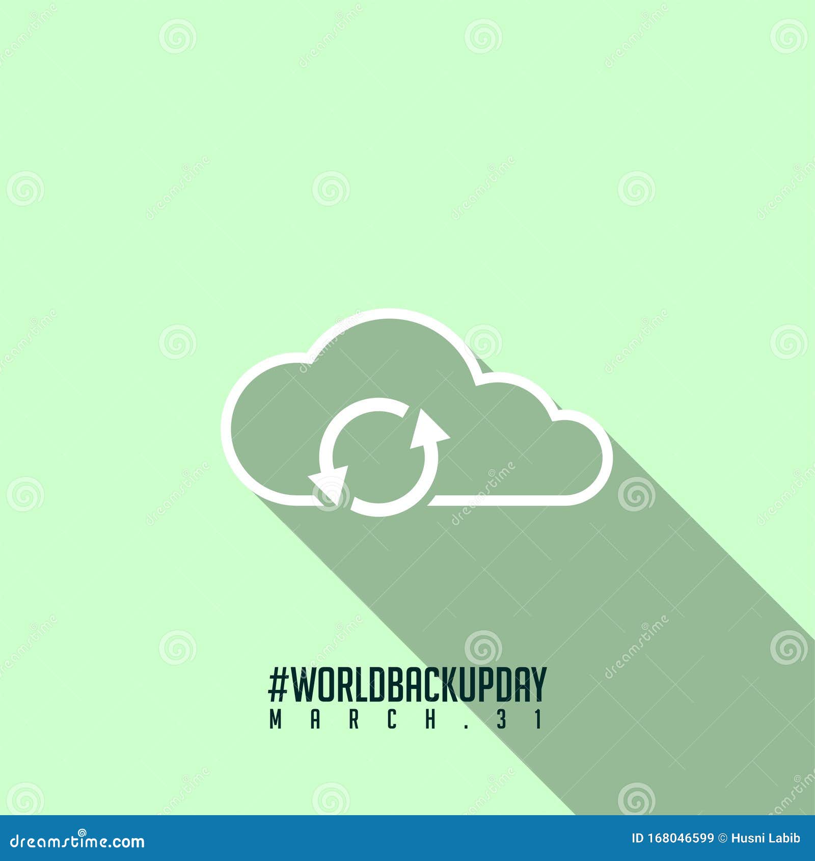 World Backup Day stock vector. Illustration of holiday - 168046599