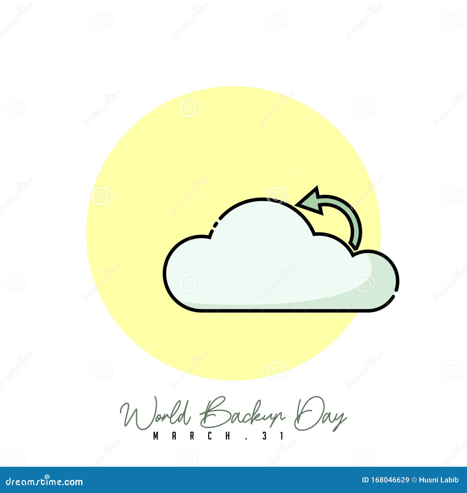 World Backup Day stock vector. Illustration of poster - 168046629