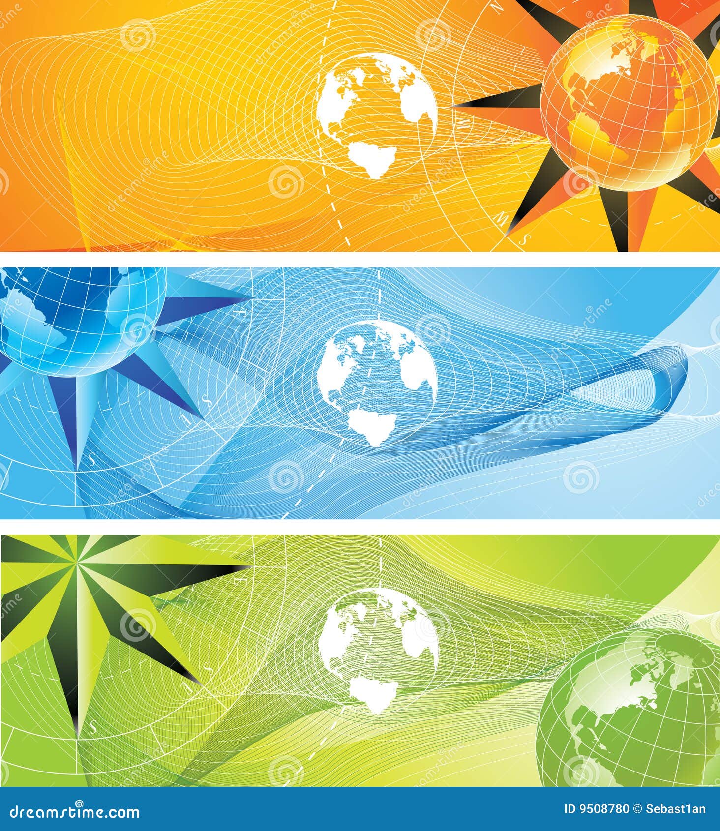 World banner stock vector. Illustration of access, colorful - 9508780