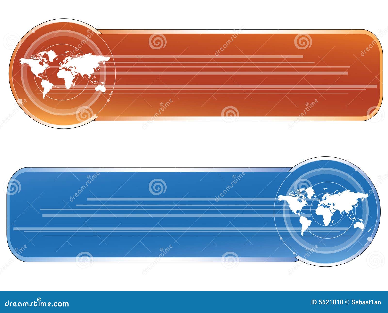 World Banners Cartoon Vector | CartoonDealer.com #45749959