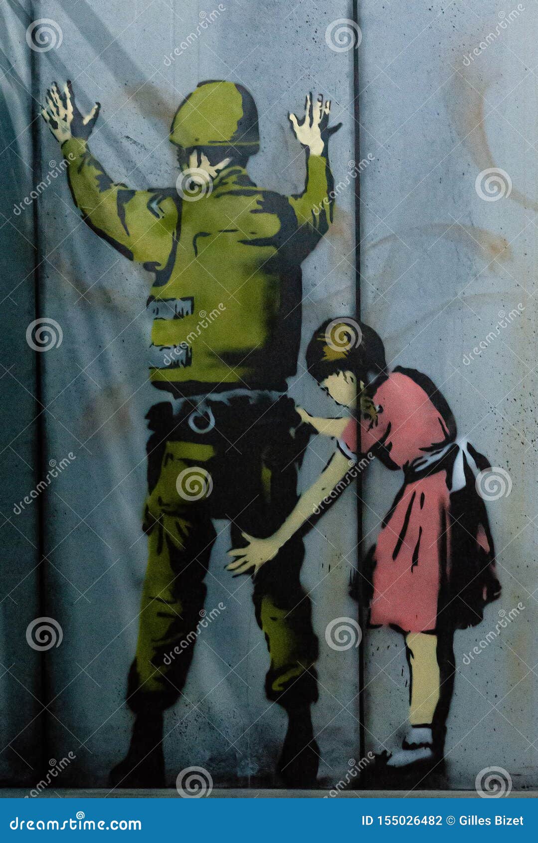 Banksy Graffiti Art. the World of Banksy . Editorial Photography ...