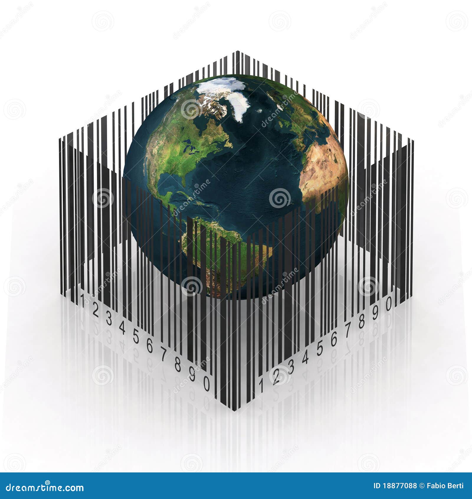 World barcode stock illustration. Illustration of concept - 18877088