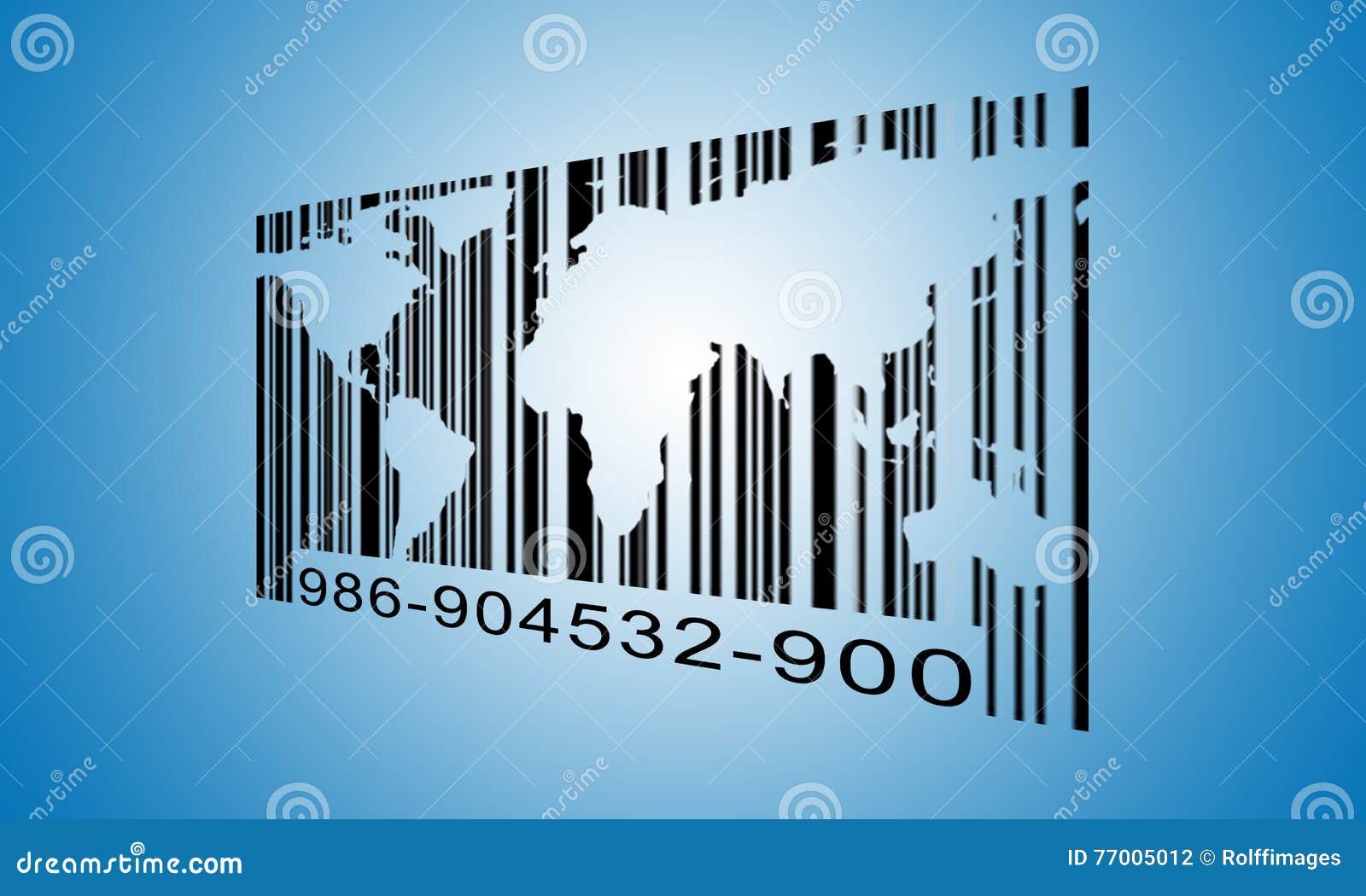 World Barcode stock illustration. Illustration of continent - 77005012