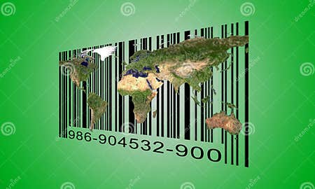 World Barcode stock illustration. Illustration of earth - 183566375