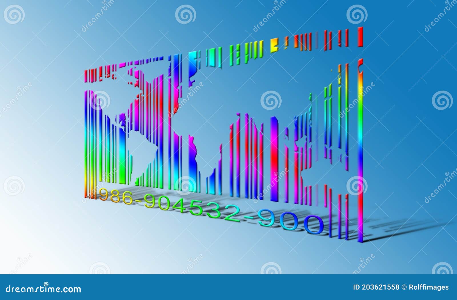 World Map On Barcode Background Royalty-Free Stock Image ...