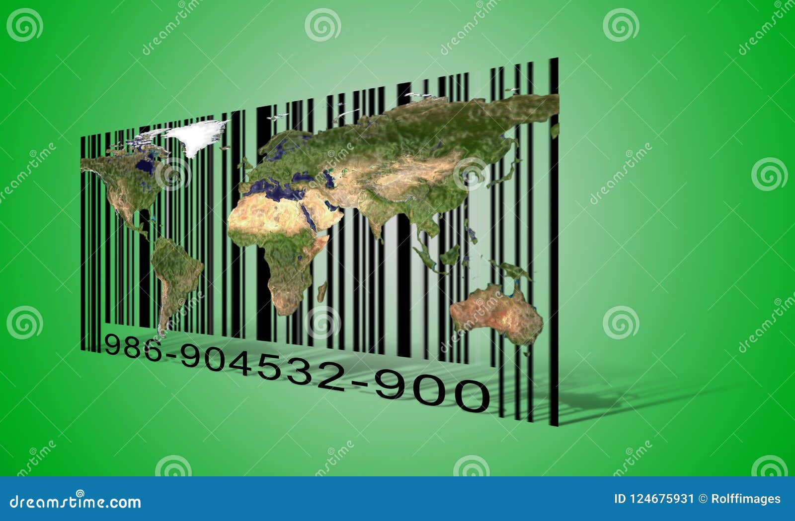 World Barcode stock illustration. Illustration of country - 124675931