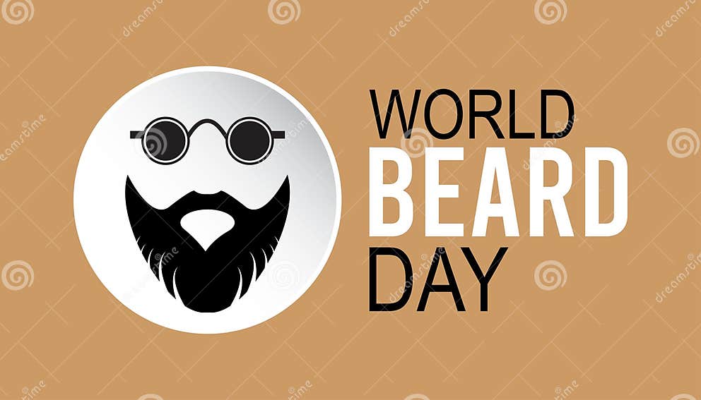 World Beard Day is Observed Every Year on September. Stock Illustration ...