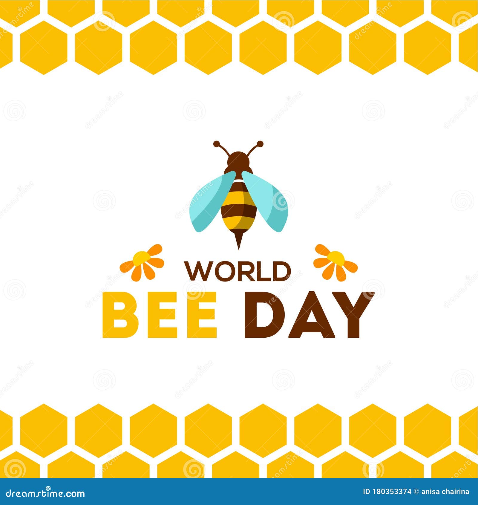 World Bee Day Vector Design Illustration for Celebrate Moment Stock ...