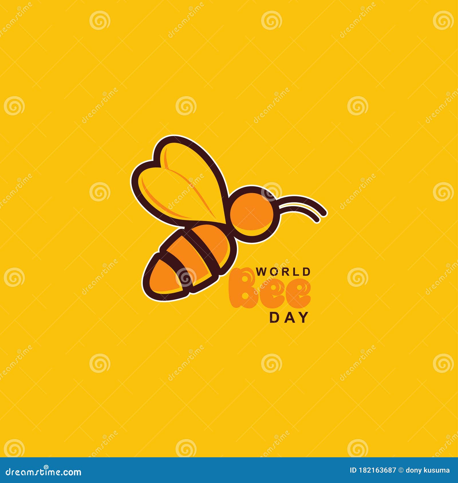 World Bee Day Vector Design Template Illustration Stock Vector ...