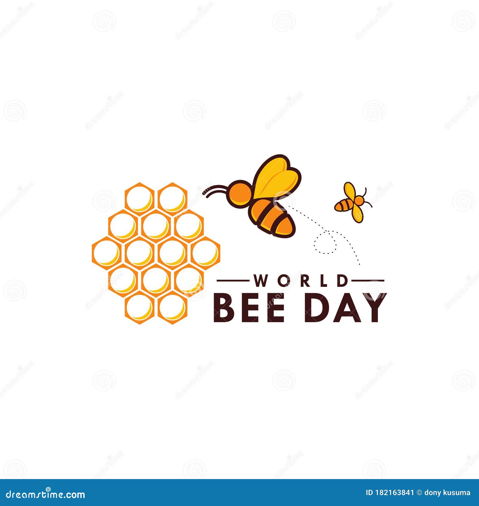 World Bee Day Vector Design Template Illustration Stock Vector ...