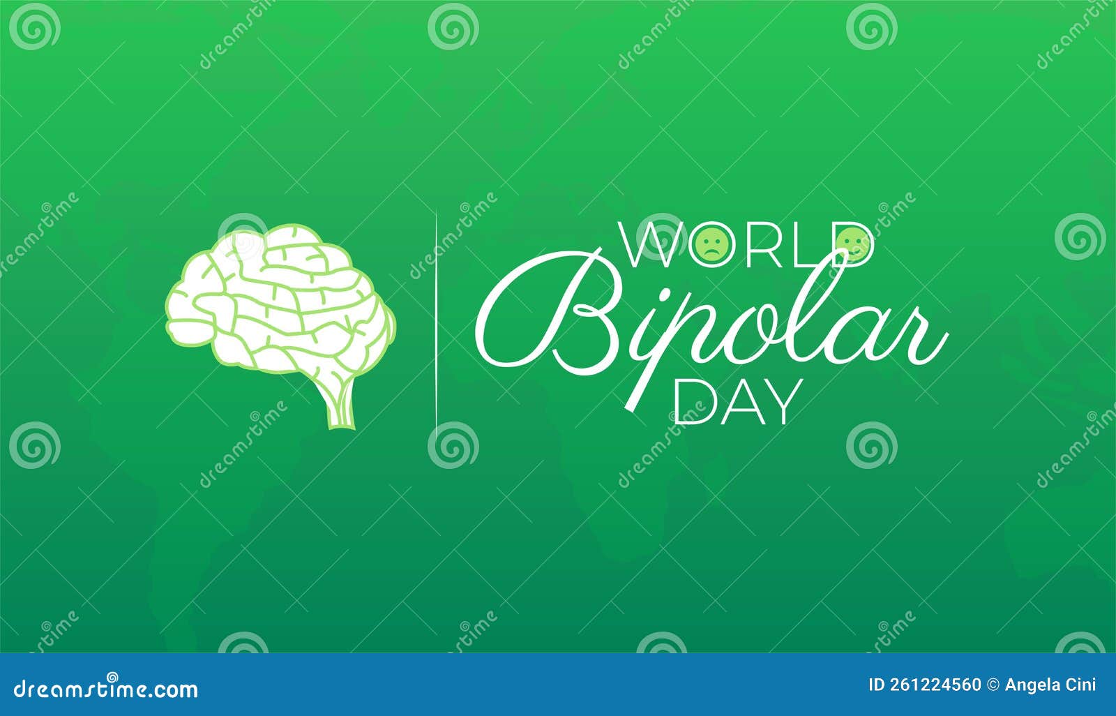 World Bipolar Day Background Illustration with Emoji or Smiley Stock ...