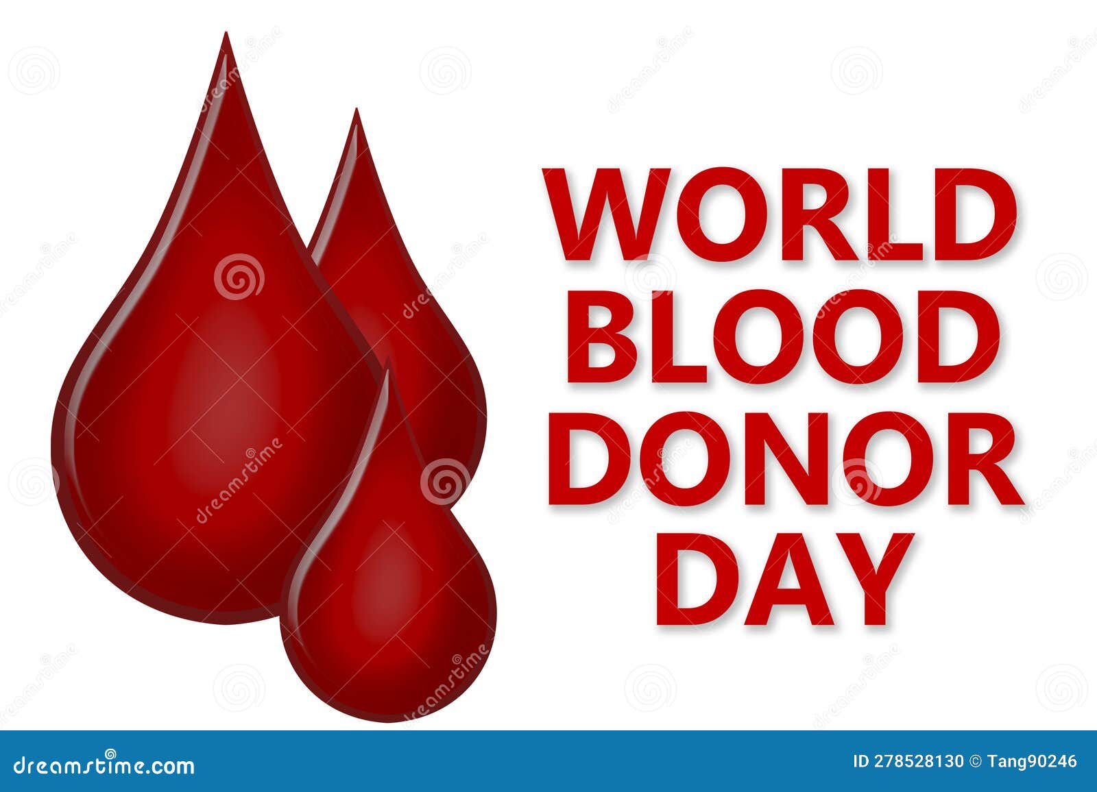 World Blood Donor Day Isolated Stock Illustration - Illustration of ...