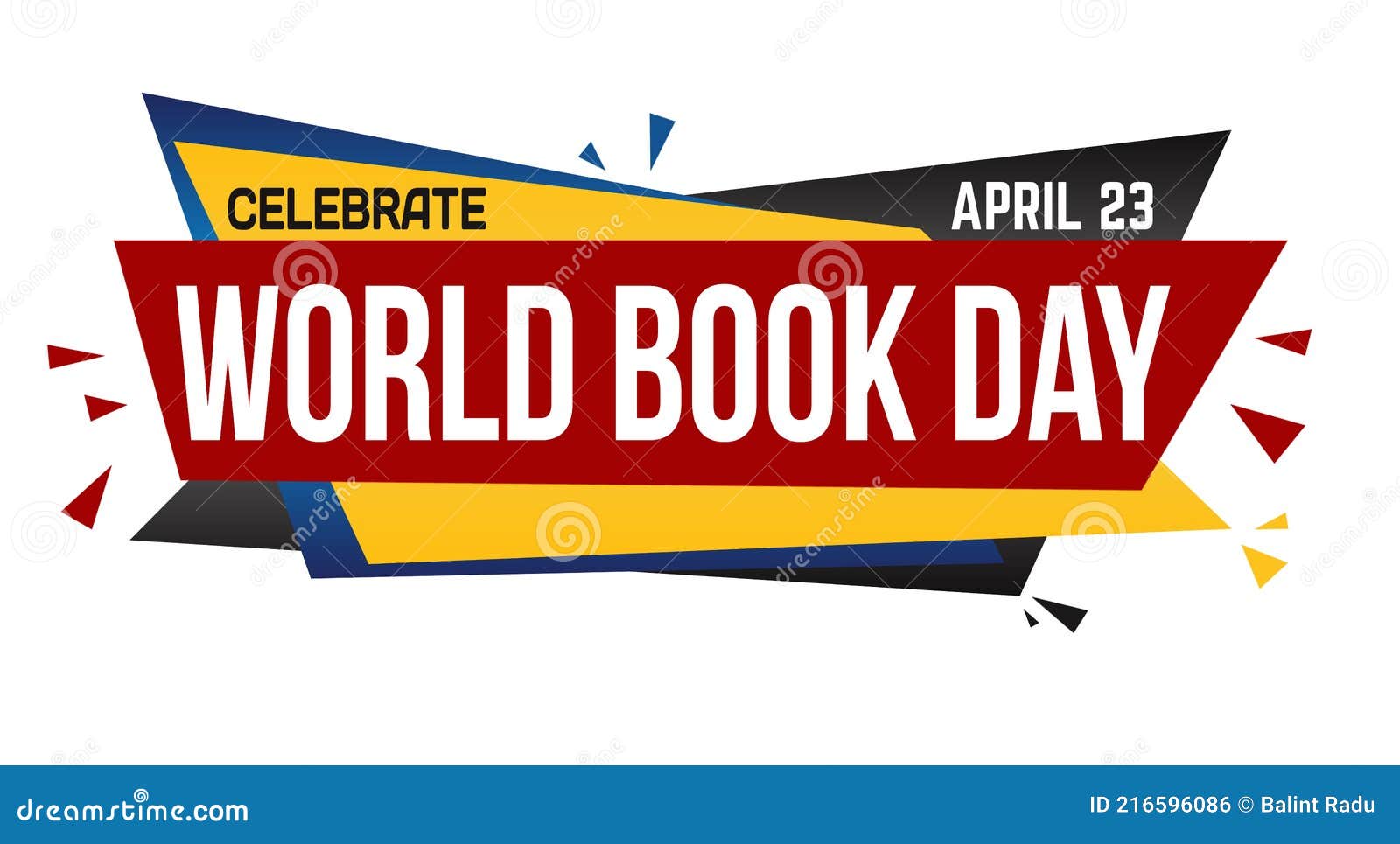 World Book Day Banner Design Stock Vector - Illustration of ...