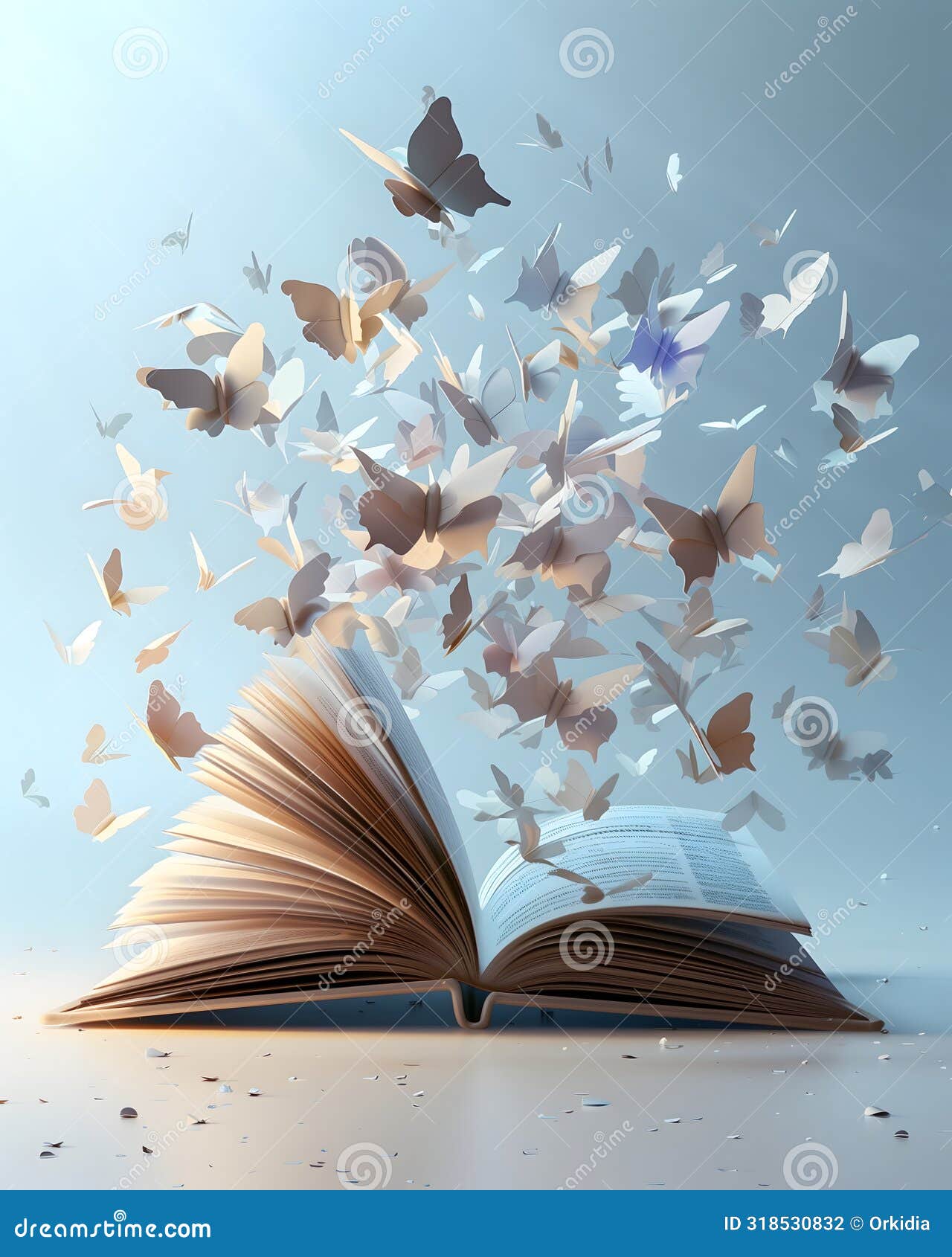 World Book Day Design - a Magic Nature Book Stock Illustration ...