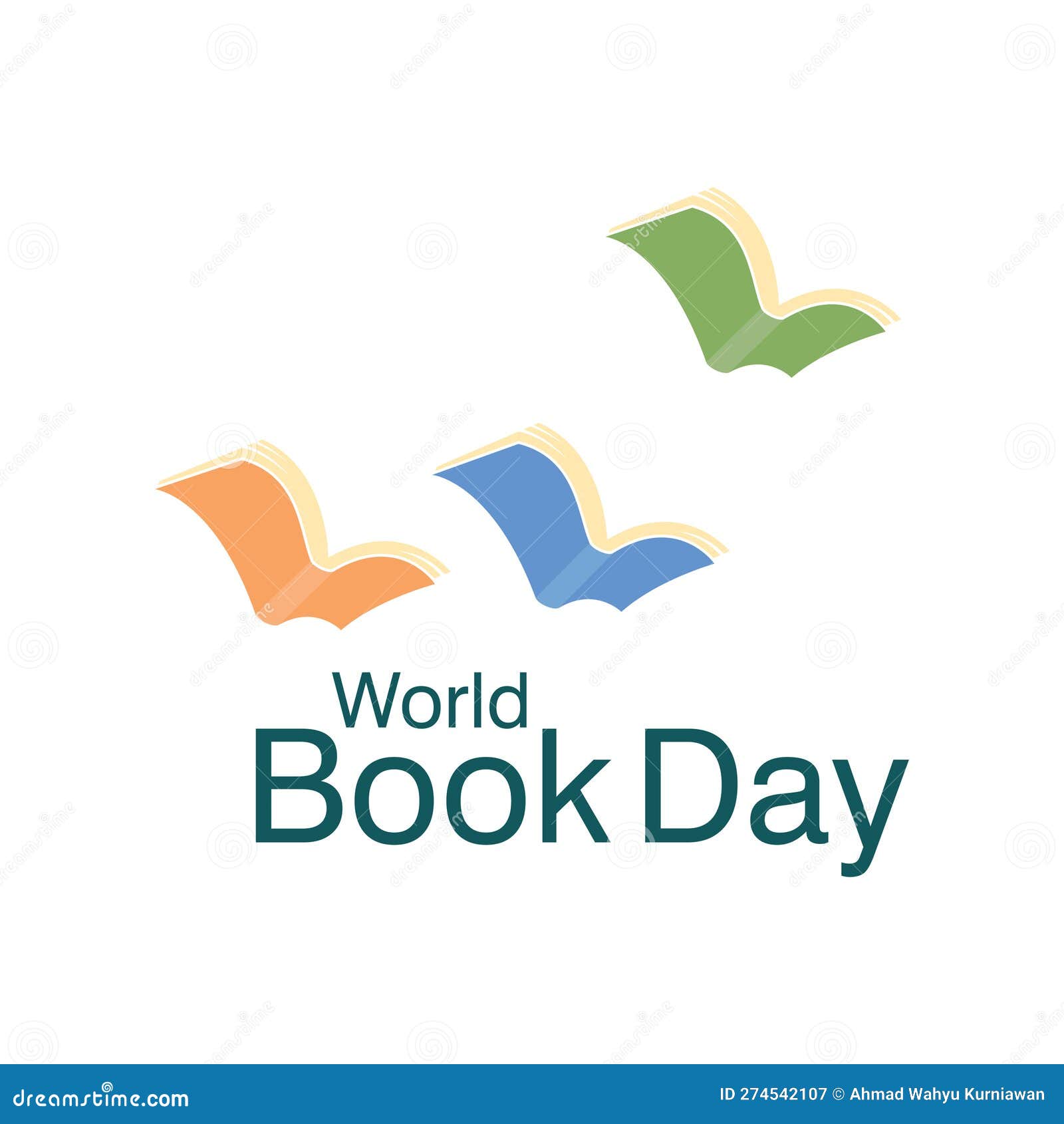 World book day logo stock vector. Illustration of university - 274542107
