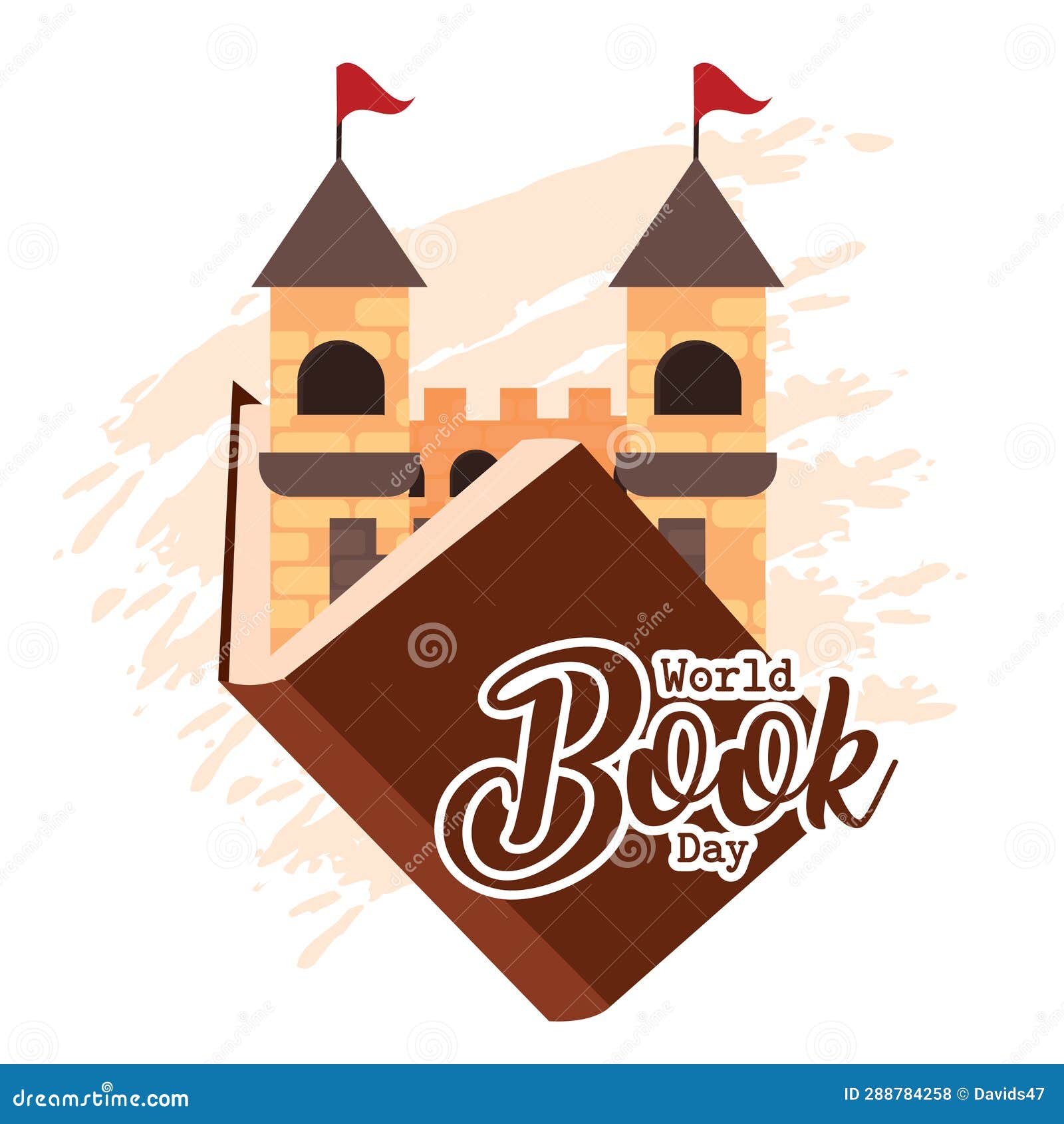 World Book Day Poster Fantasy Book Vector Stock Vector - Illustration ...