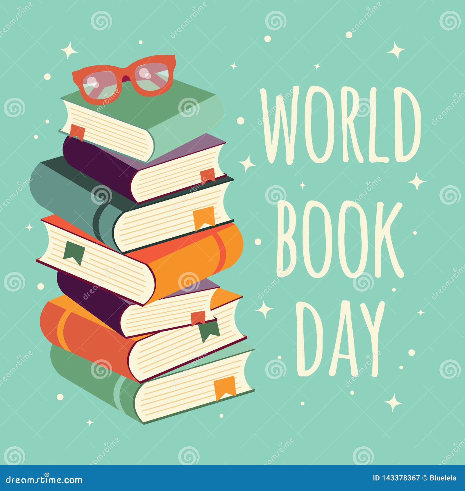 World Book Day. Black And White Coloring Book Page For Adult. Opened ...