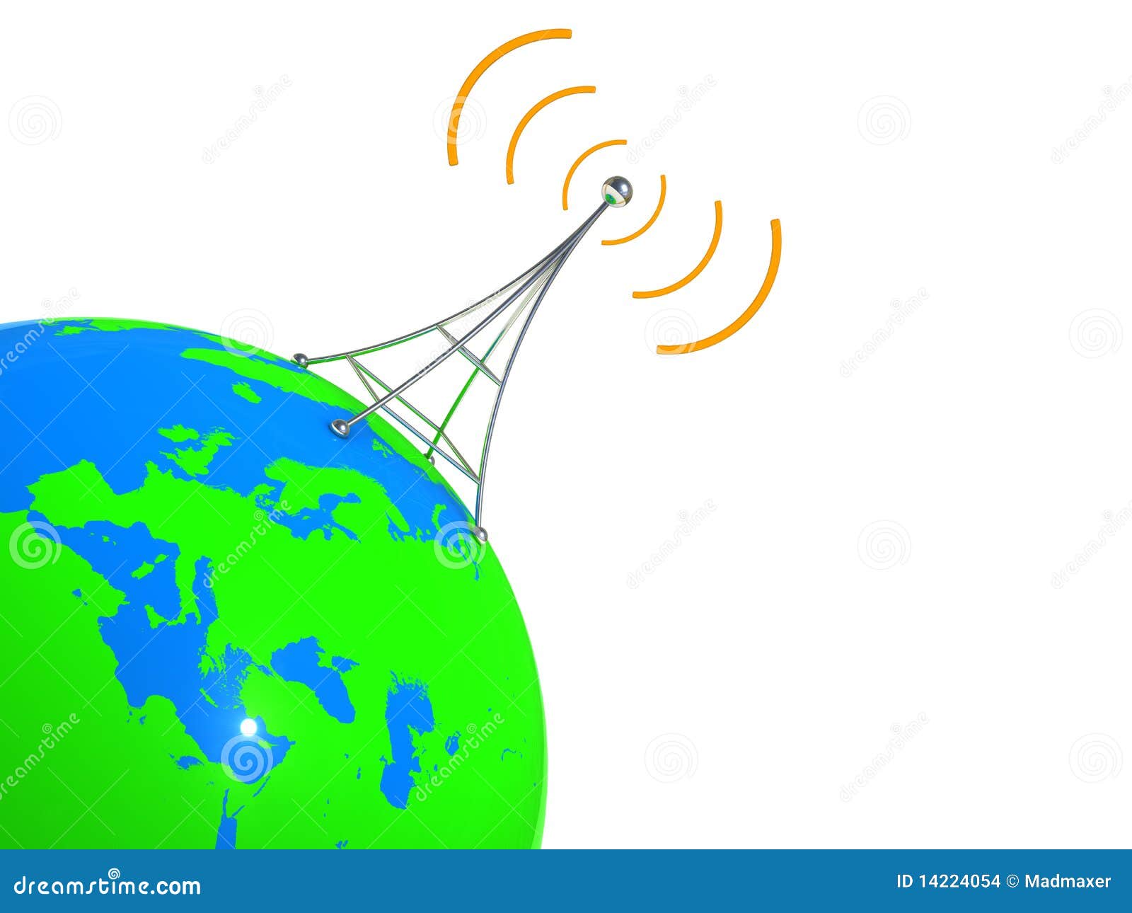 World broadcasting stock illustration. Illustration of stand - 14224054