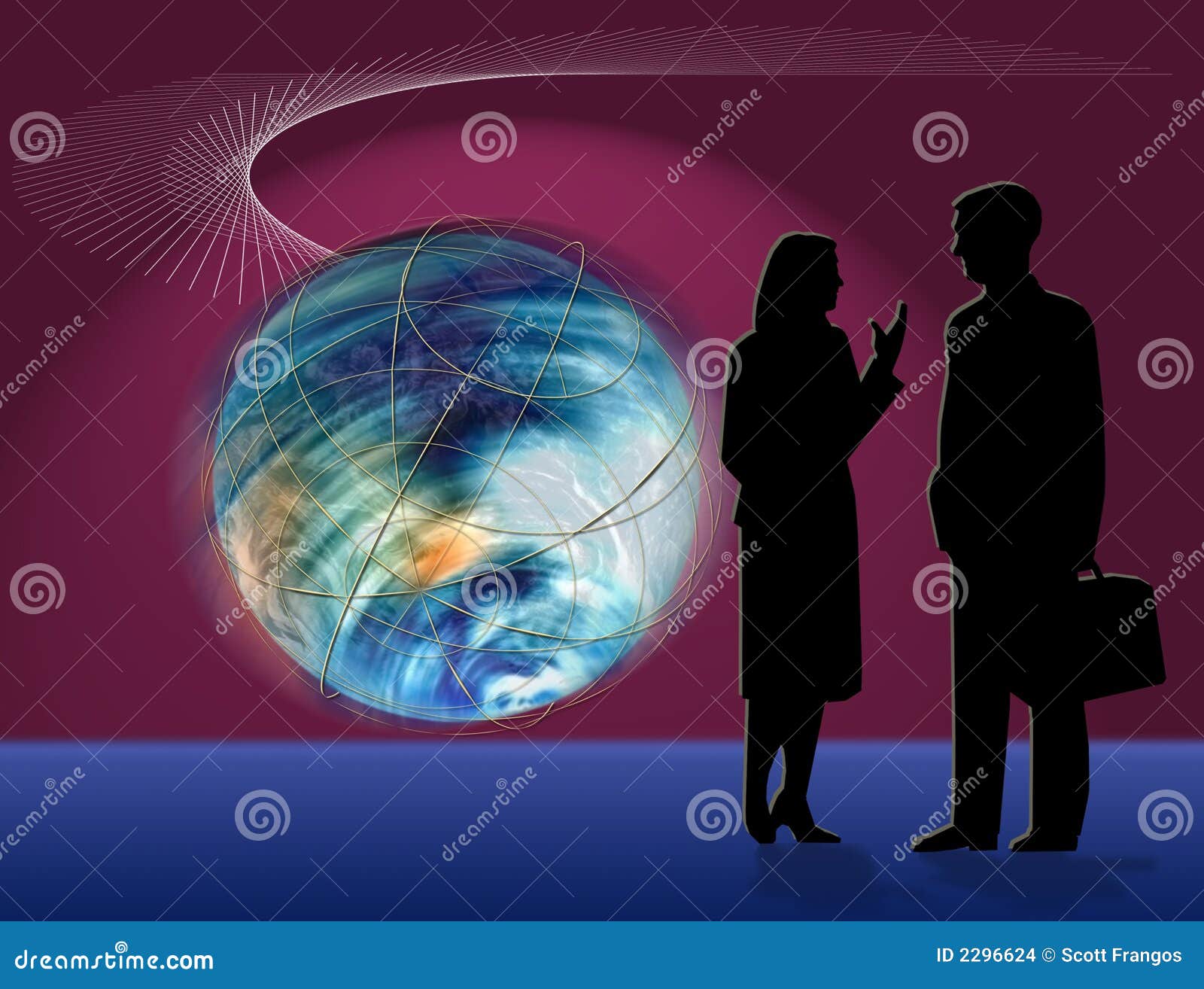 World Business Discussion stock illustration. Illustration of plan ...