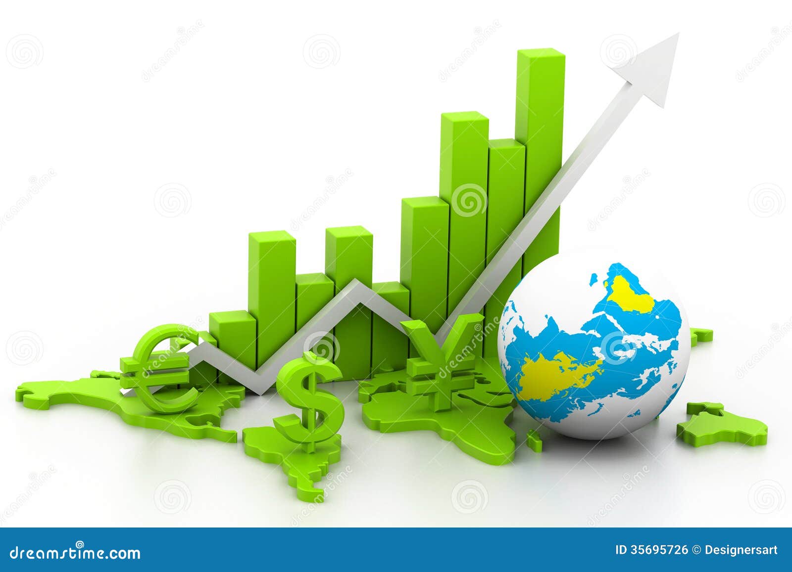 World business graph stock illustration. Illustration of diagram - 35695726