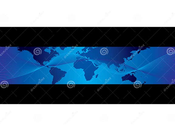 World business map banner stock vector. Illustration of artistic - 8378785