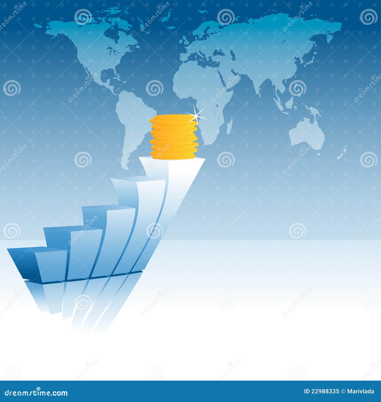 World Business Progress Backdrop Stock Vector - Illustration of ...