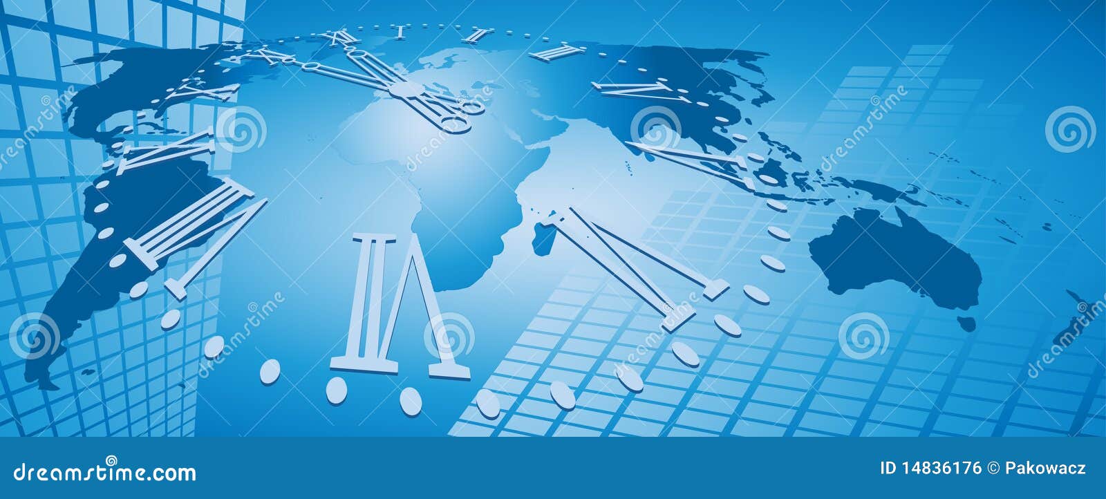 Atlas Time Zone Icon Outline Vector. Clock Map Stock Image ...