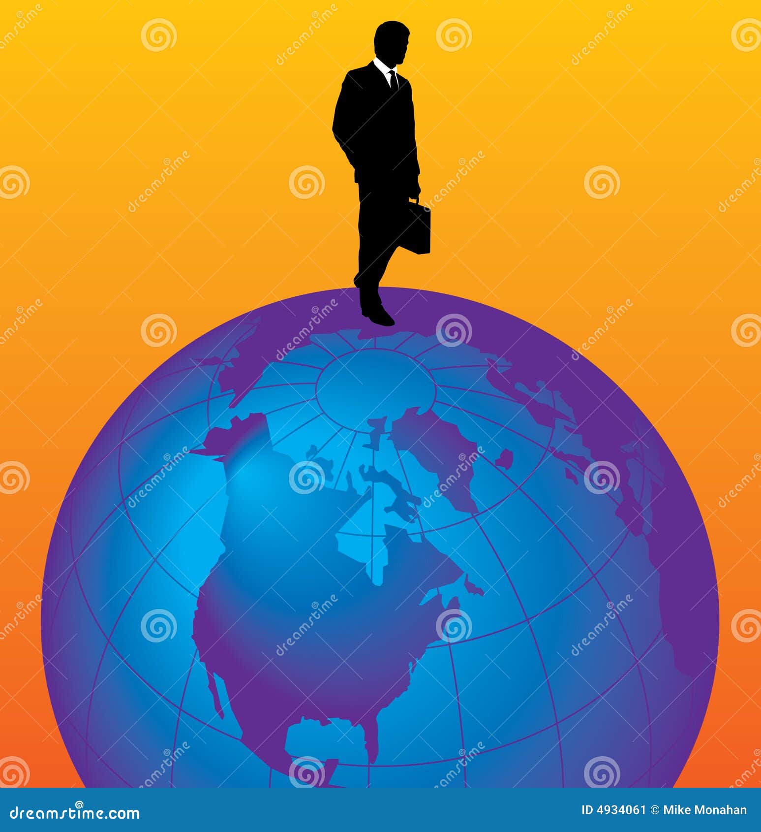 World businessman stock vector. Illustration of business - 4934061