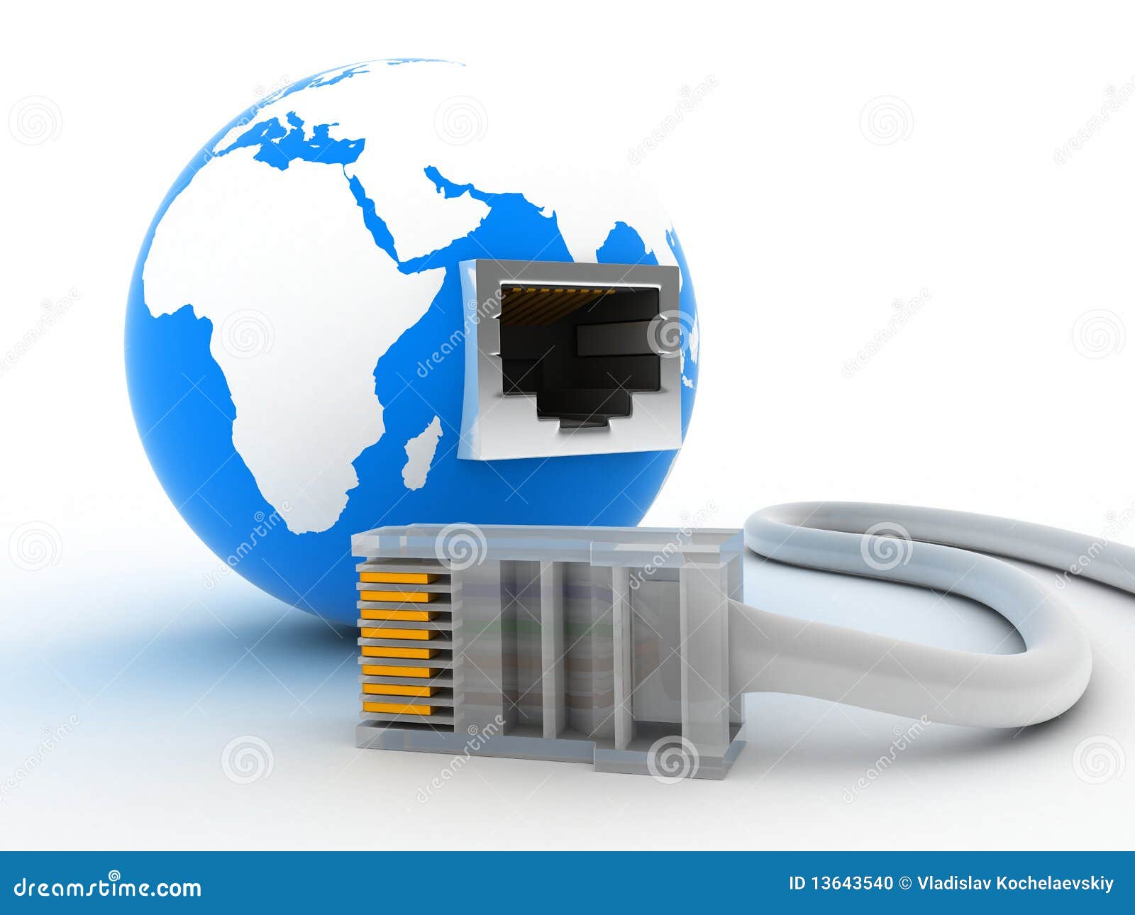 World and cable stock illustration. Illustration of cyberspace - 13643540