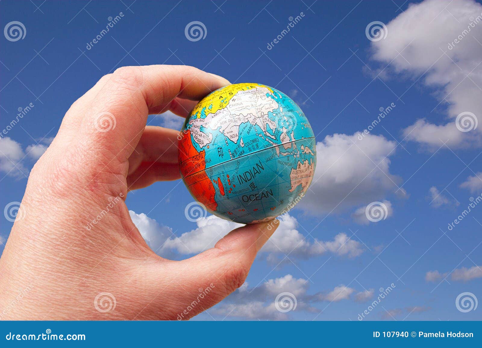 The World Can Be at Your Fingertips Stock Photo - Image of world, globe ...