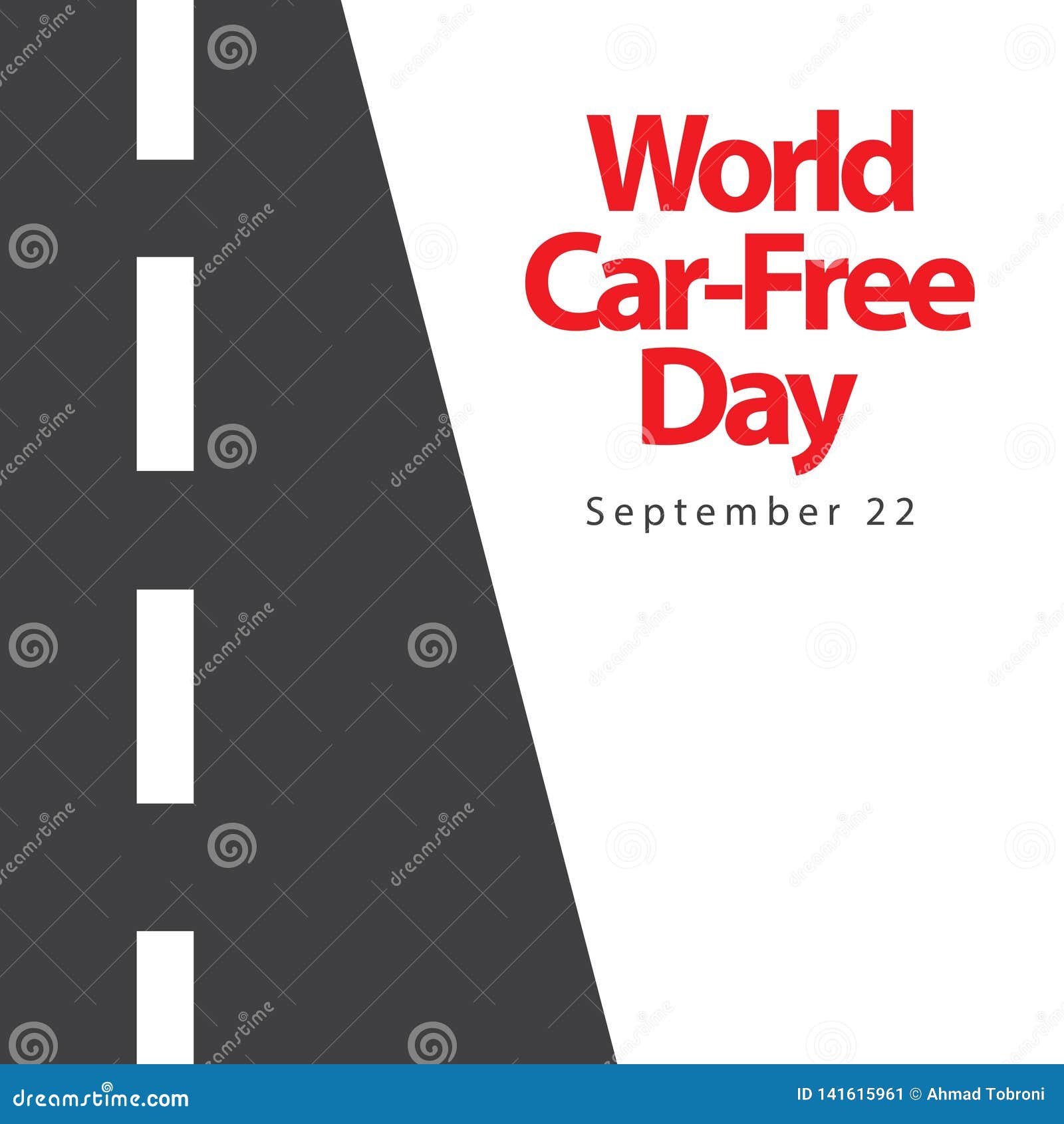 World Car Free Day Logo Vector Template Design Illustration Stock ...