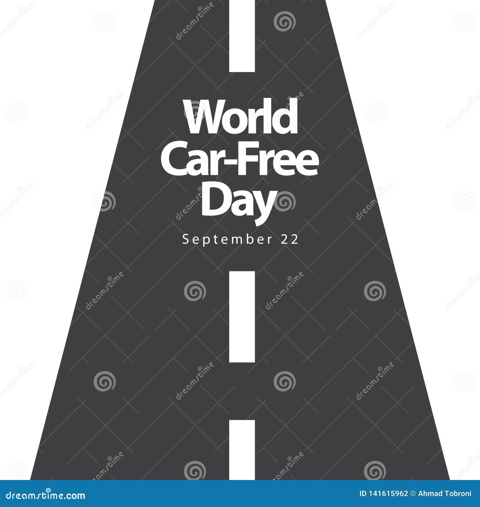 World Car Free Day Logo Vector Template Design Illustration Stock ...