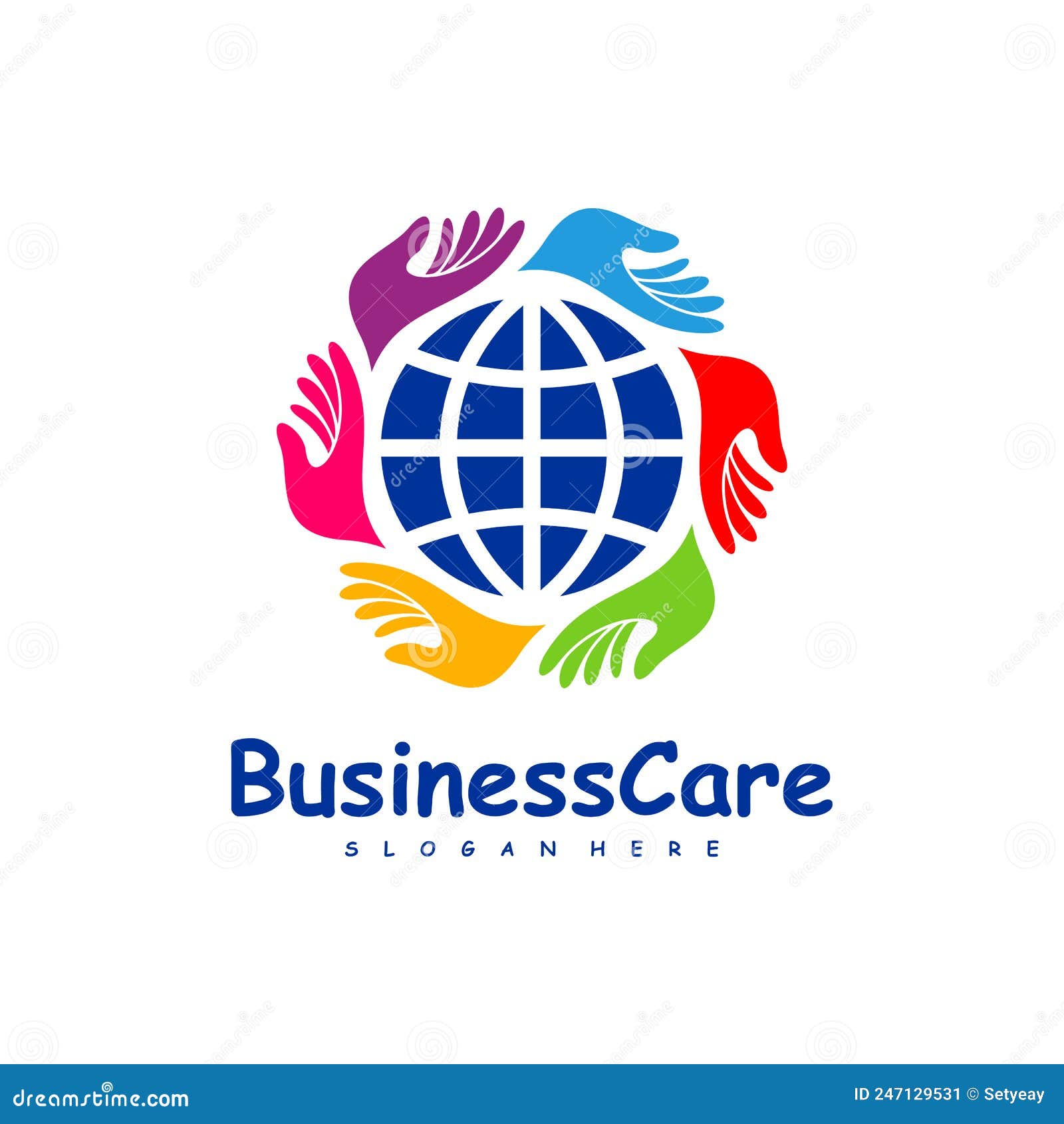World Care Logo Design Vector. Icon Symbol Stock Illustration ...