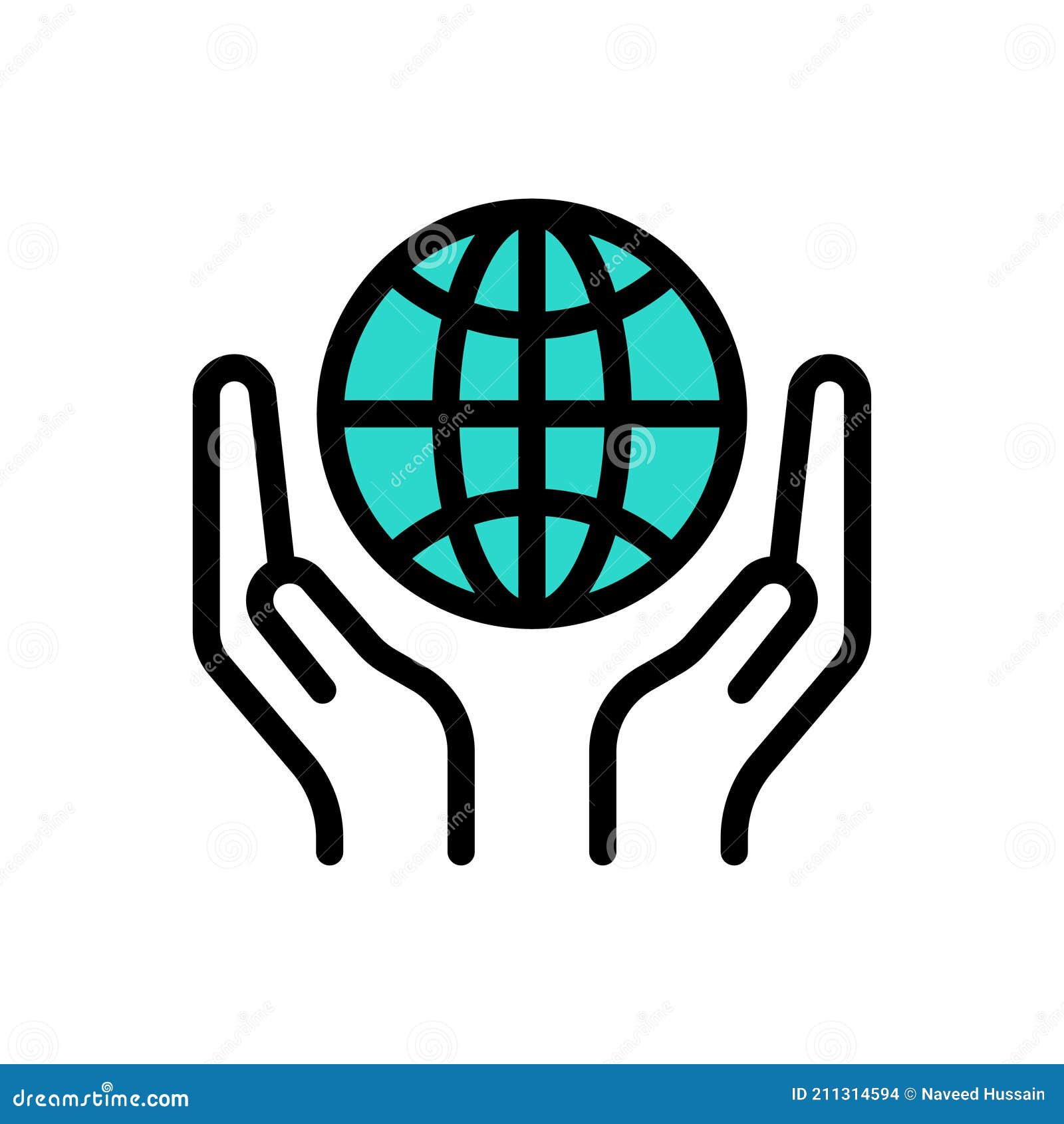 World care stock vector. Illustration of logo, icon - 211314594