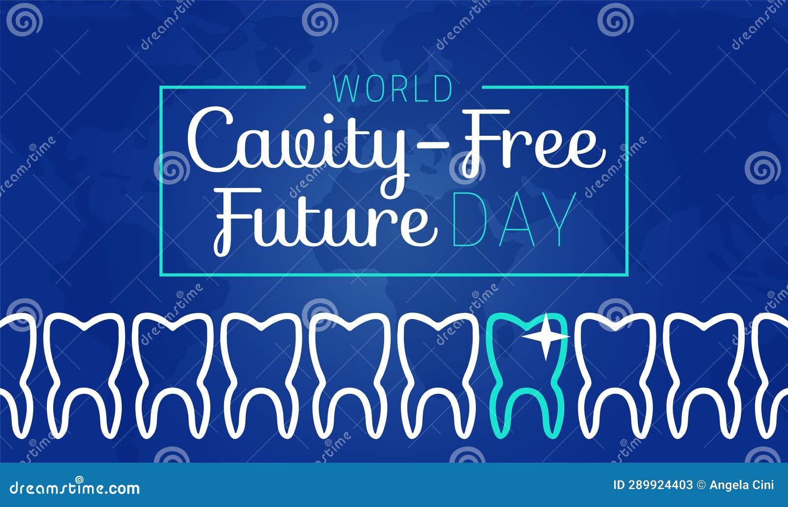 World Cavity-Free Future Day Creative Background Illustration Stock ...