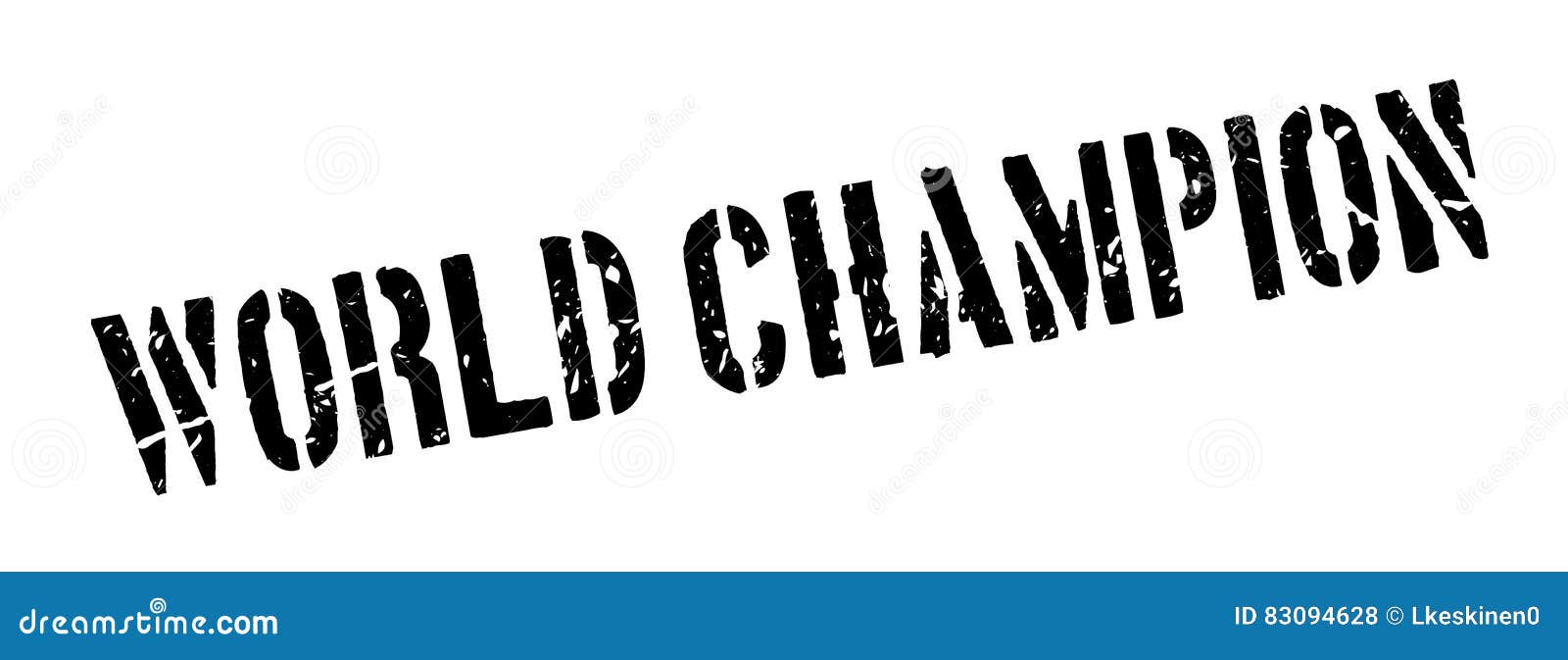 World Champion Rubber Stamp Stock Photo - Image of number, stamp: 83094628