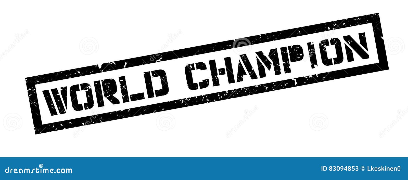World Champion Rubber Stamp Stock Image - Image of game, button: 83094853
