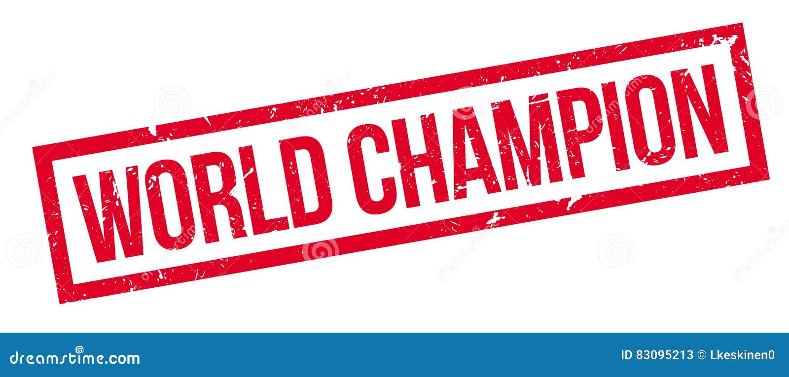 World Champion Rubber Stamp Stock Illustration - Illustration of header ...