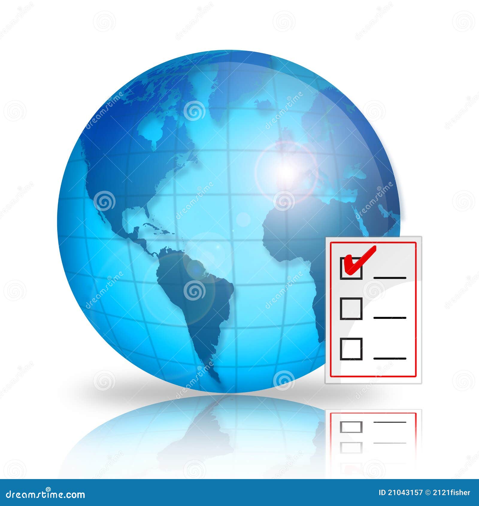 World Check List stock illustration. Illustration of checkmark - 21043157