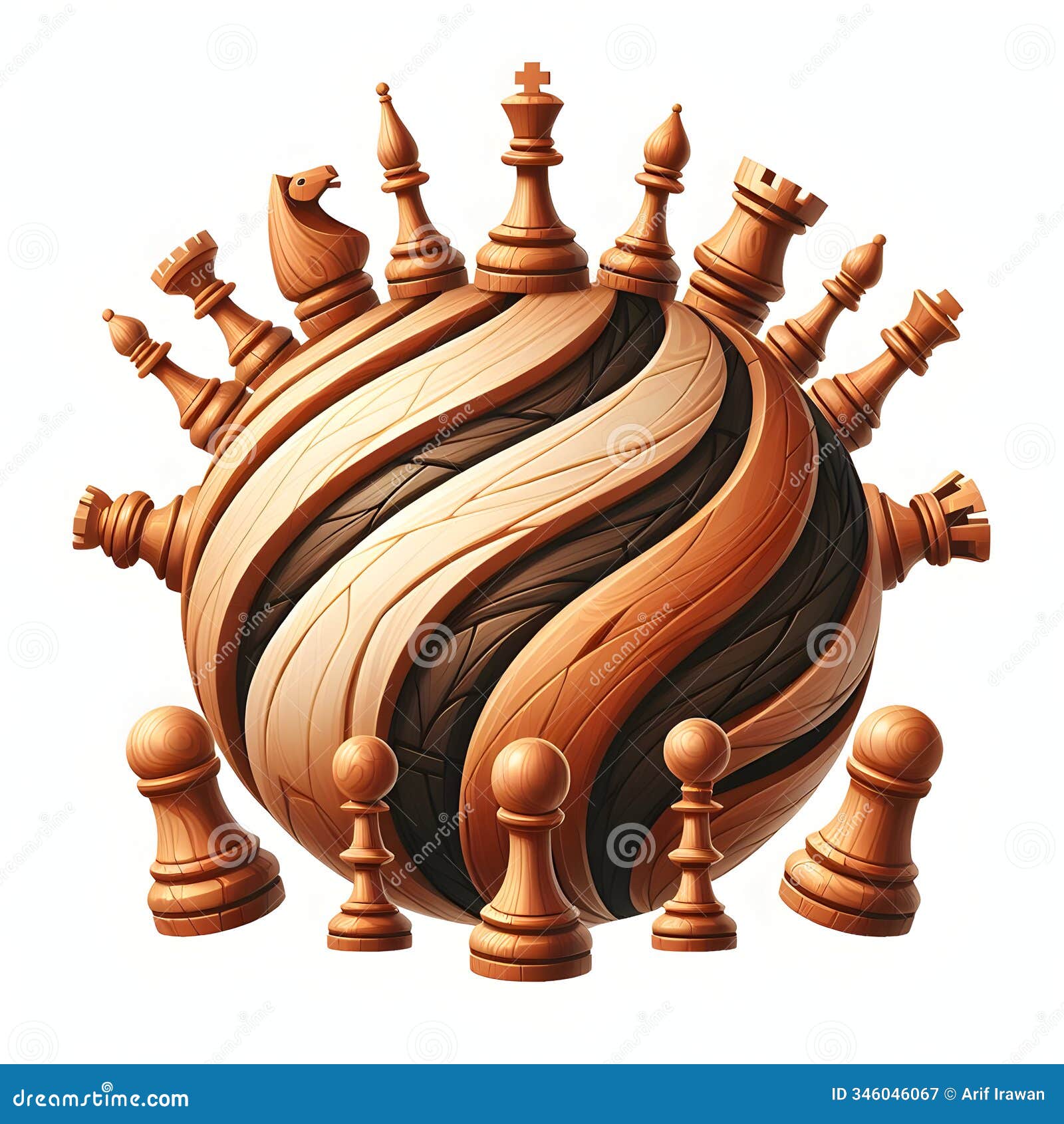 Chess Competition Vector Poster Template | CartoonDealer.com #267302258