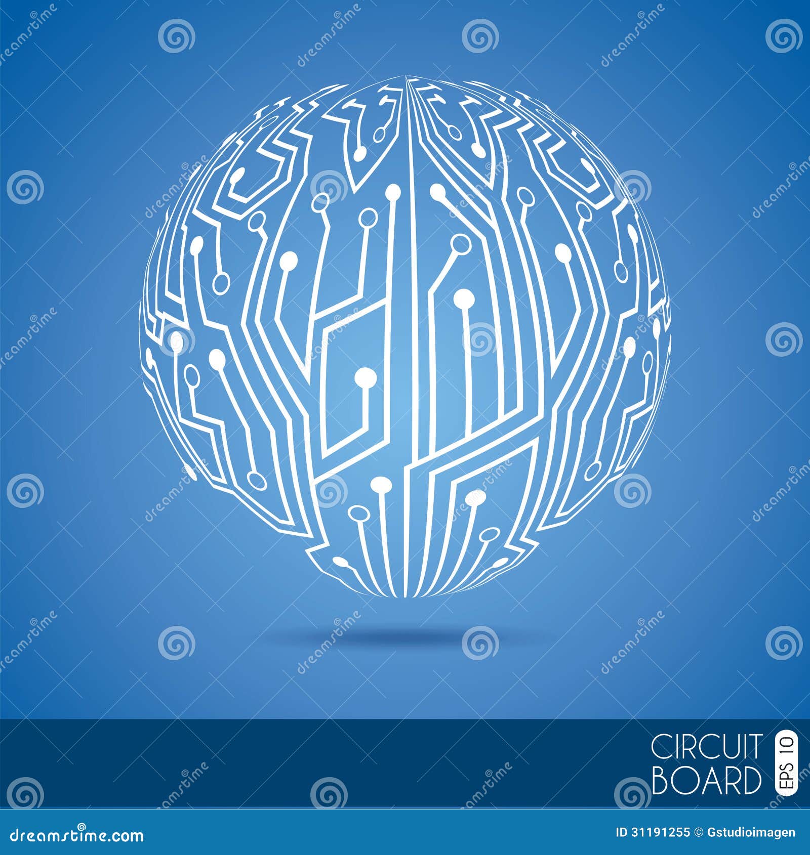 World circuit stock vector. Illustration of board, maze - 31191255