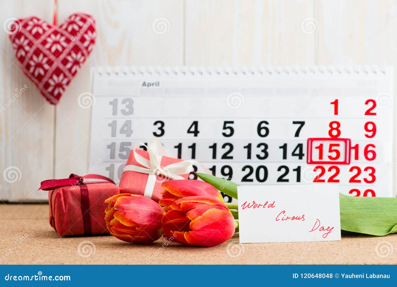 World Circus Day April 15 on Calendar Stock Photo - Image of elephant ...