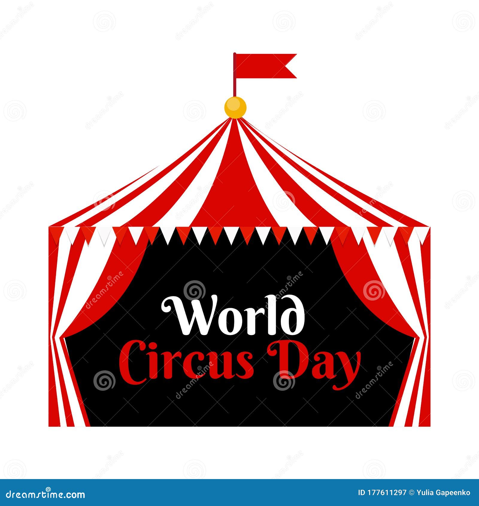 World Circus Day Background Vector Illustration Stock Illustration ...