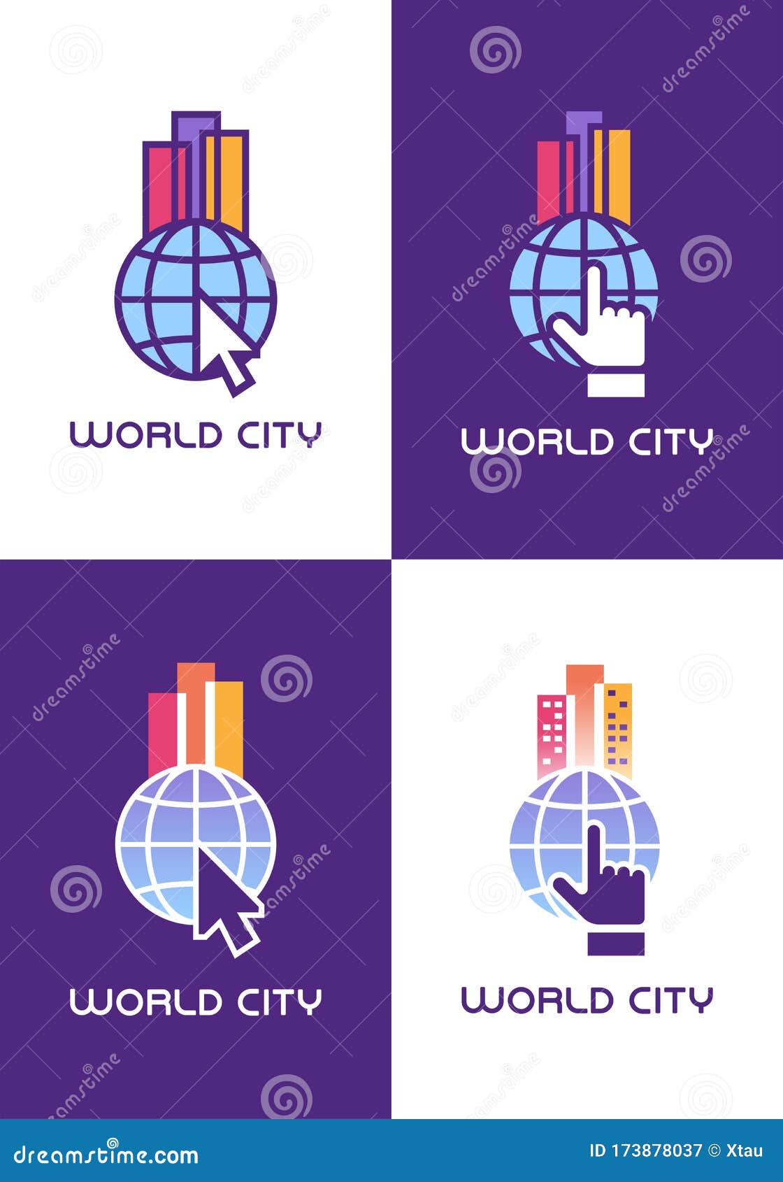 World City Emblem stock vector. Illustration of building - 173878037