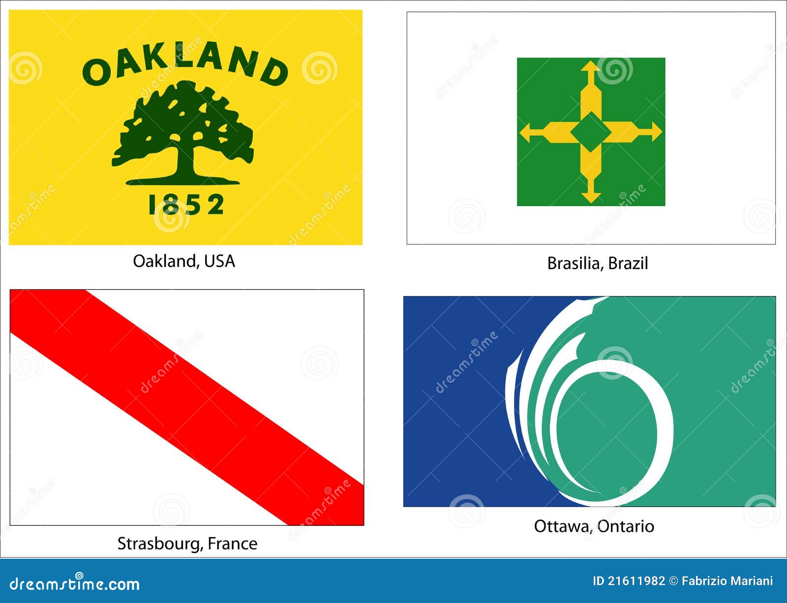 World city flags set stock vector. Illustration of color - 21611982