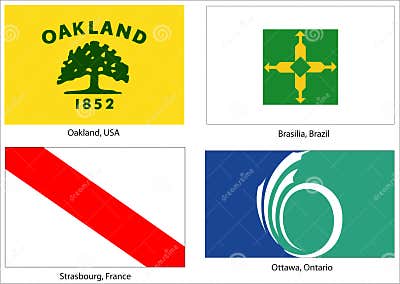 World city flags set stock vector. Illustration of color - 21611982